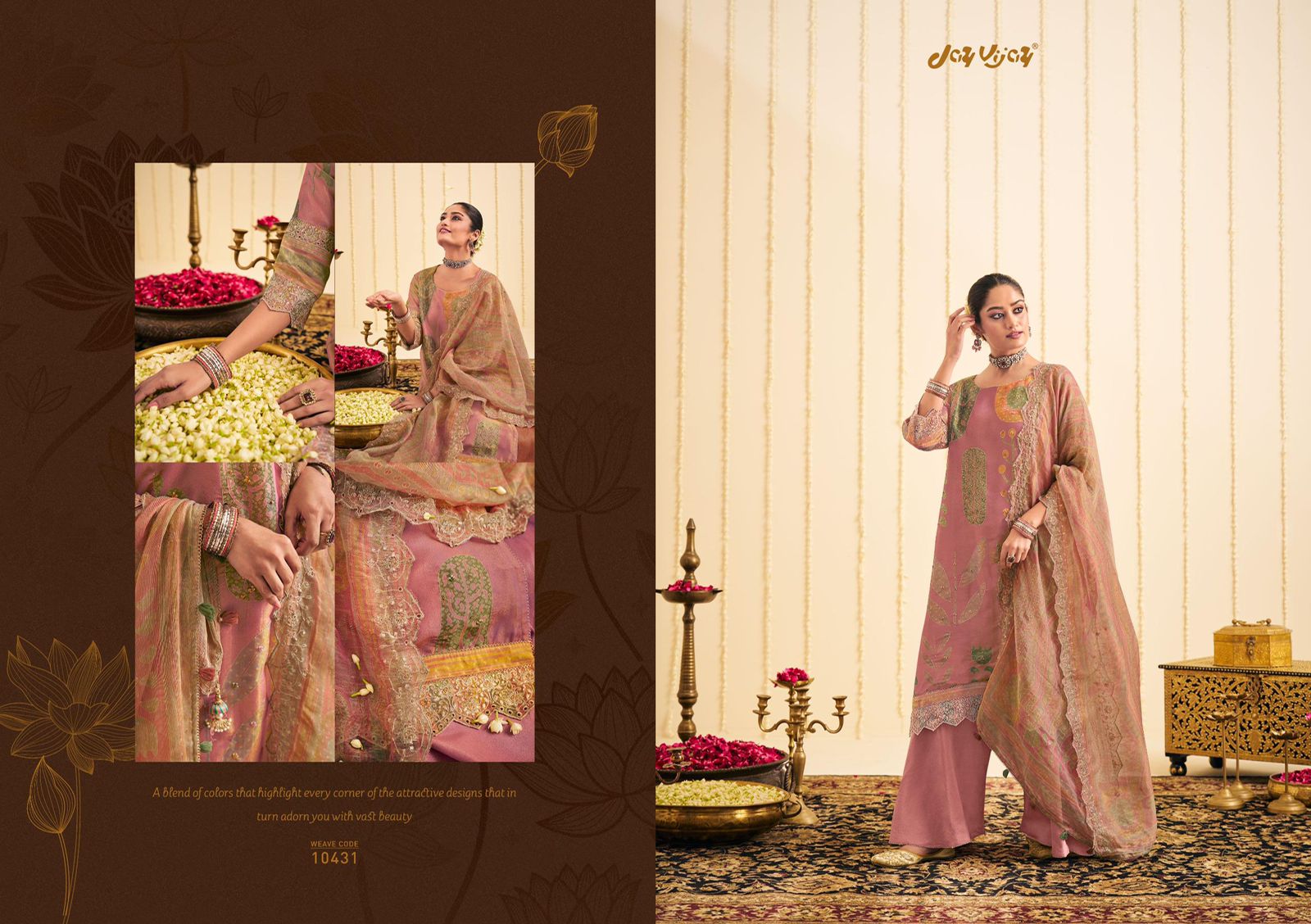 Jay Vijay Women's Silk Suits - Wholesale Suits - Delhi Suits